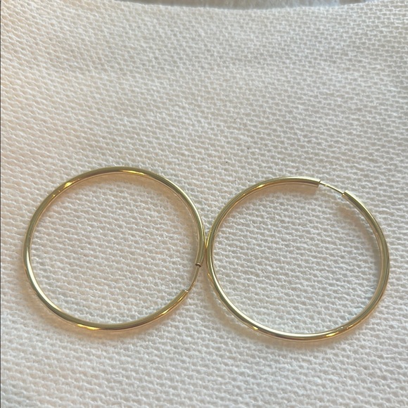 Source Unknown | Jewelry | 8k Gold Filled Hoop Earrings | Poshmark
